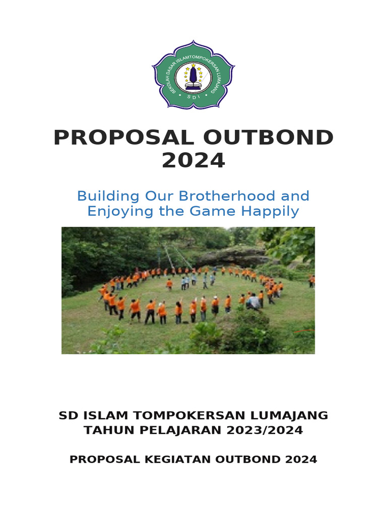 Proposal Outbond SD Islam Tompokersan 2024 | PDF