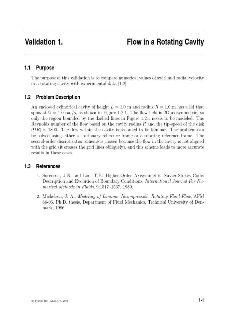 1-Flow in A Rotating Cavity | PDF | Fluid Dynamics | Navier–Stokes ...