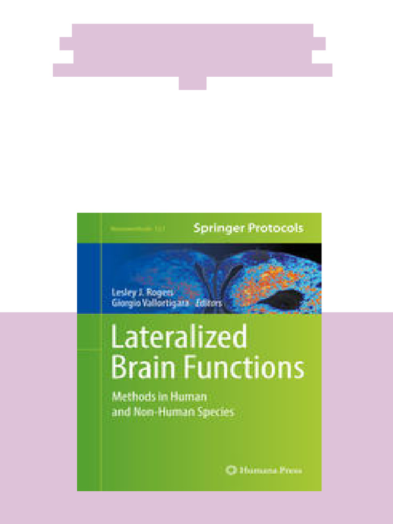 (Ebook) Lateralized Brain Functions: Methods in Human and Non-Human Species by Lesley J. Rogers ...