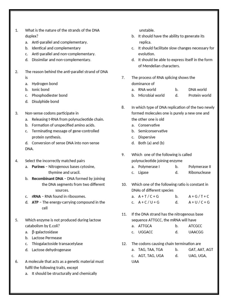 Molecular Basis of Inheritance | PDF | Gene | Operon
