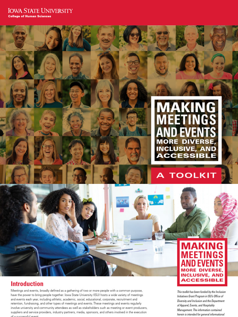 Making Meetings and Events Toolkit | PDF | Accessibility | Risk Management