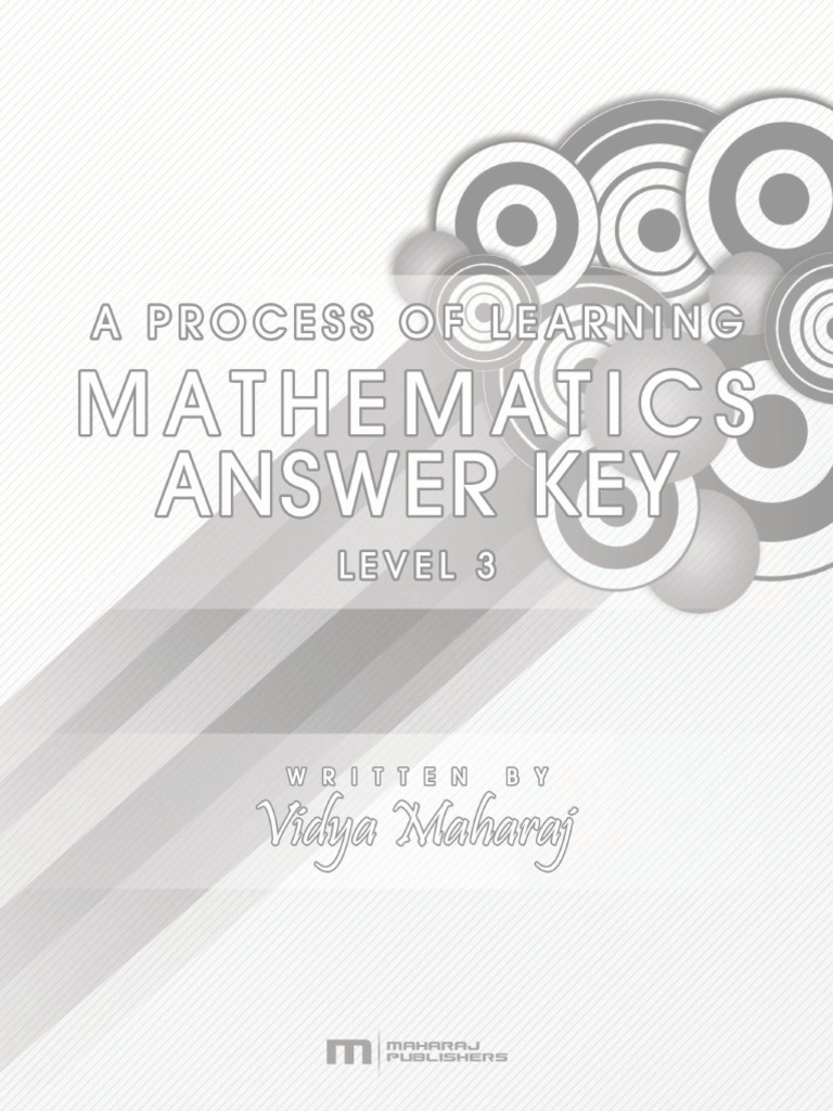 Mathematics Level 3 Answer Key | PDF | Classical Geometry | Geometric ...