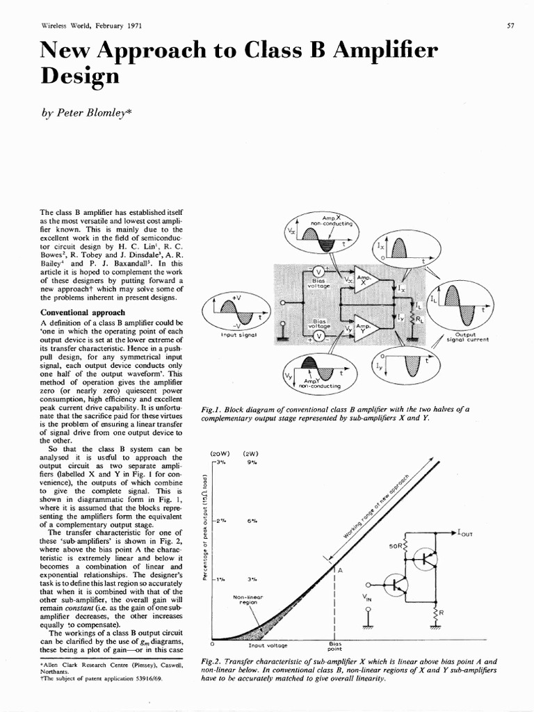Class B-1 | PDF | Amplifier | Bipolar Junction Transistor