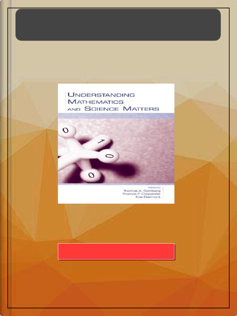 4934Understanding Mathematics and Science Matters Thomas A. Romberg ...