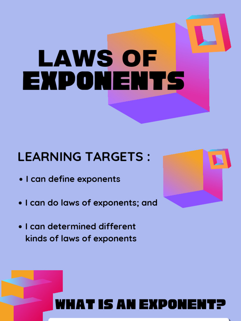 Understanding Laws of Exponents | PDF | Exponentiation | Numbers