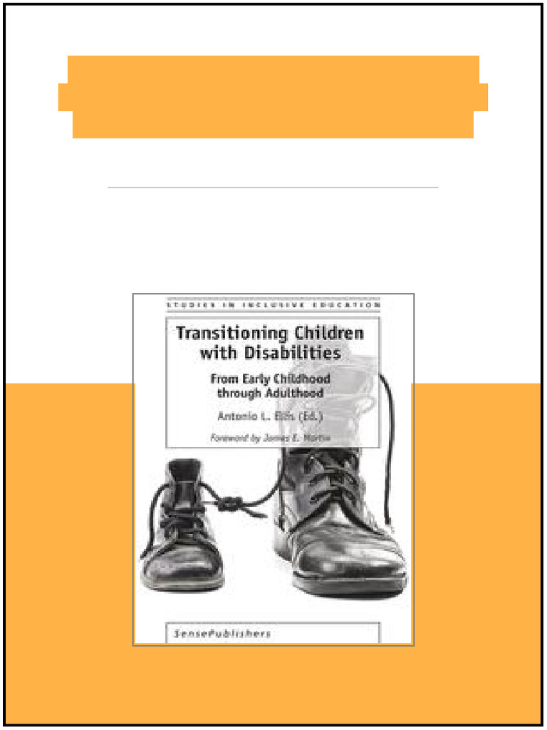 Transitioning Children with Disabilities From Early Childhood through ...