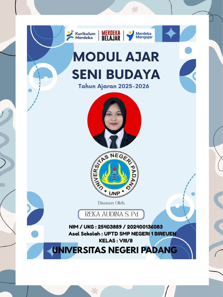 Modul Ajar Deep Learning_seni Budaya_reka Audina | PDF