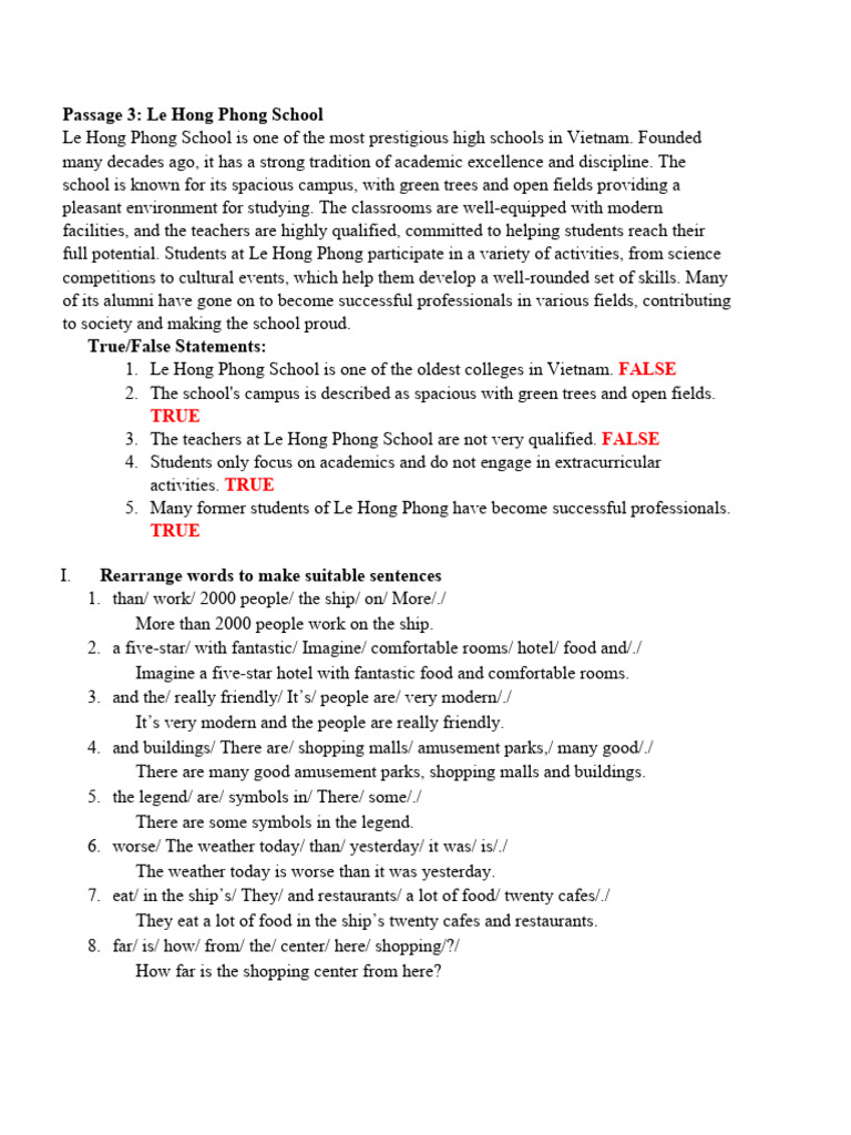 Practice Unit 5 FF7 | PDF | Hanoi