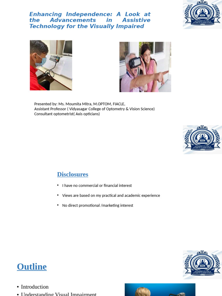 Assistive Technology for Low Vision | PDF | Visual Impairment | Ios