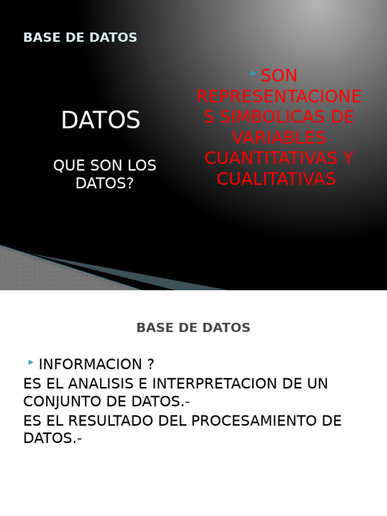 Bases de Datos-Definicion | PDF | Bases de datos | Tecnologías de la ...