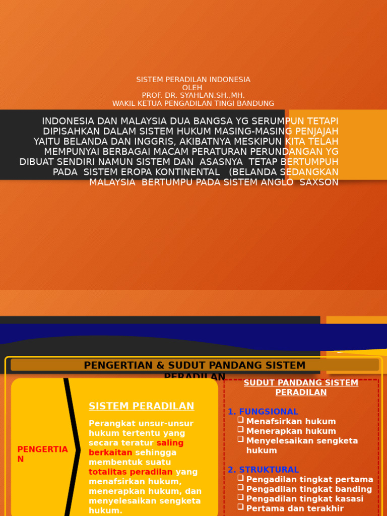 Sistem Peradilan Di Indonesia | PDF