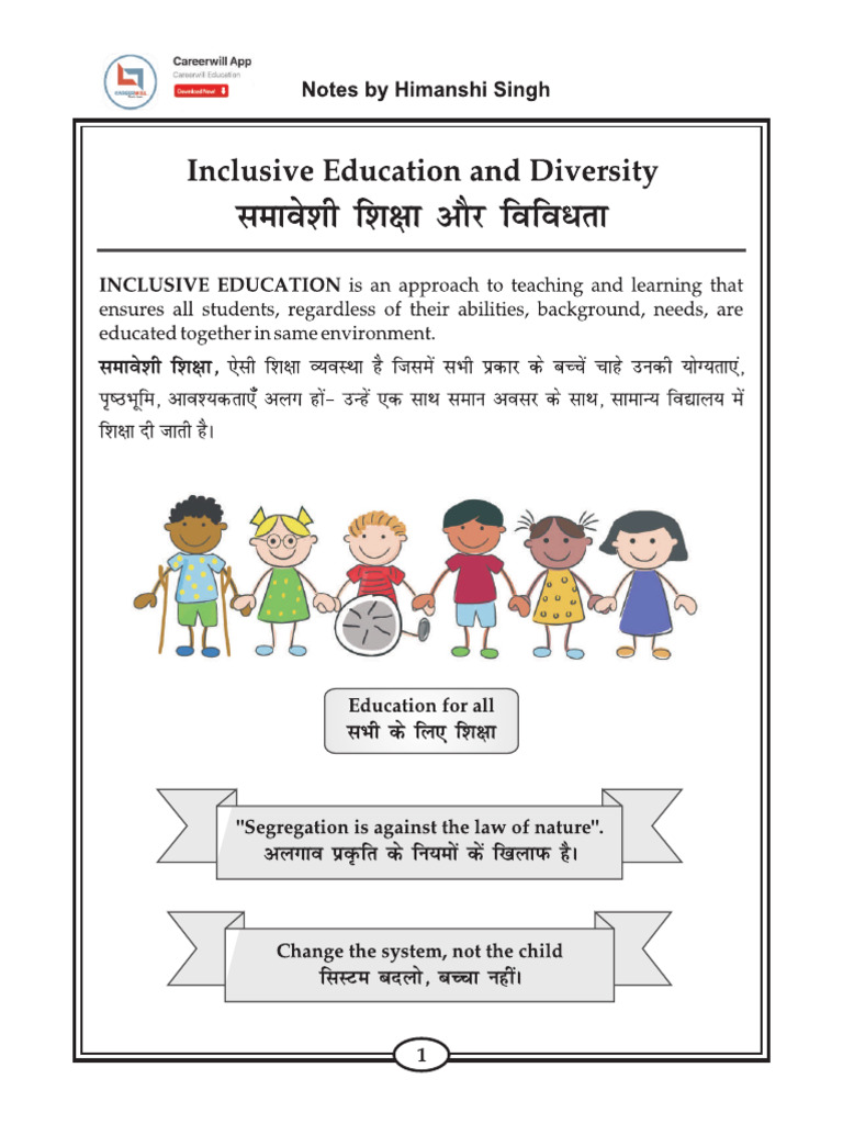 Inclusive Education and Diversity | PDF