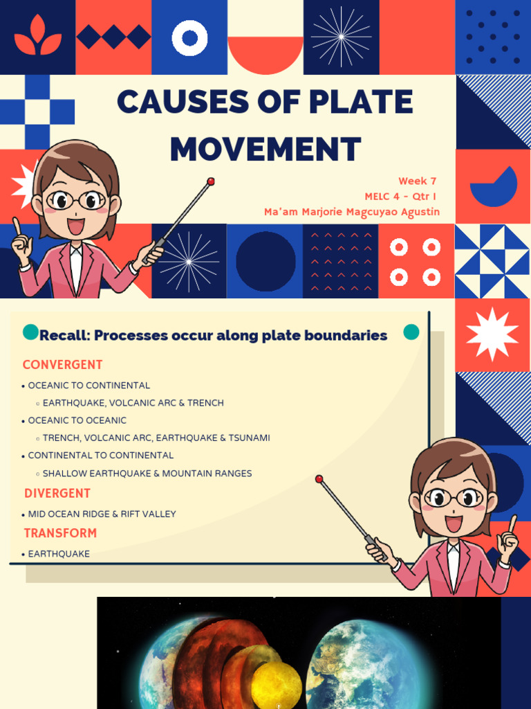 Causes of Plate Movement Explained | PDF | Plate Tectonics | Structure ...