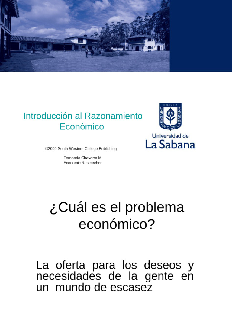 Razonamiento Económico | PDF | Ciencias económicas | Bienes