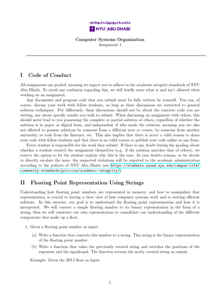 UpdatedCSO Assignment 1 | PDF | Theory Of Computation | Computer Data