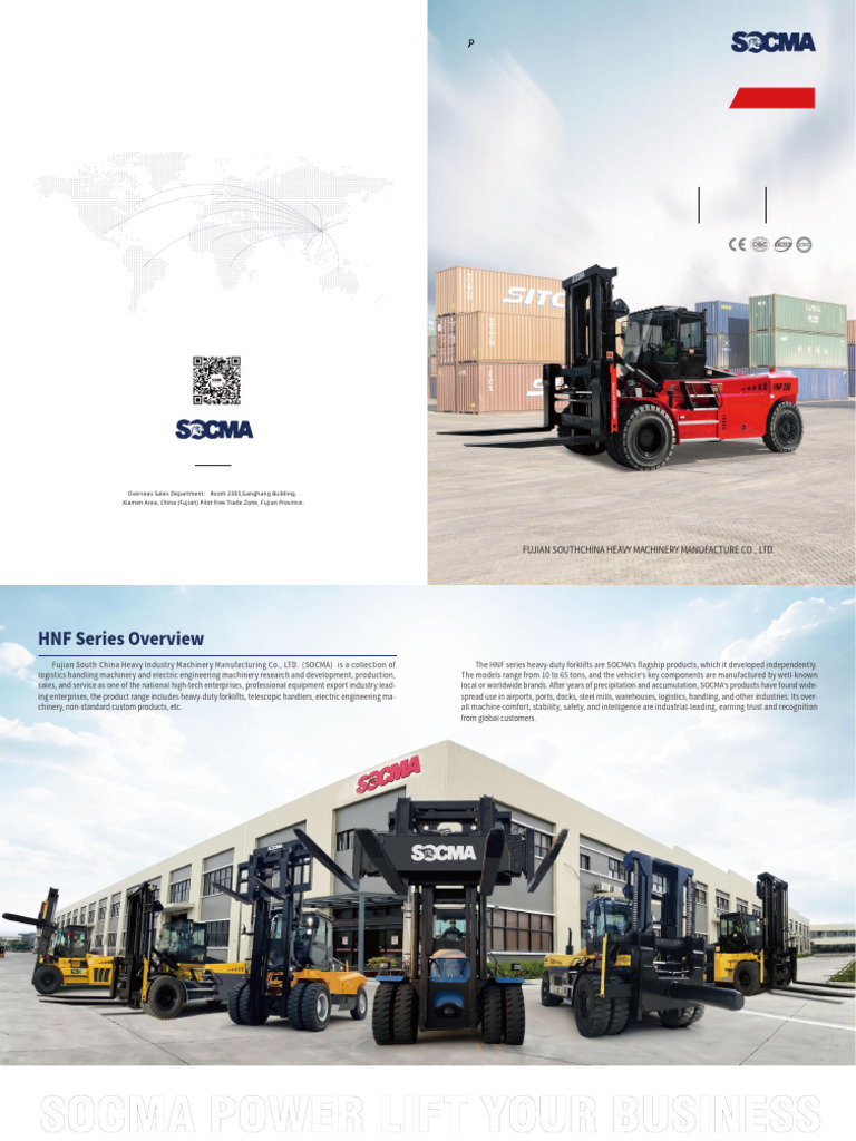 Heavy-Duty Forklifts Overview and Specs | PDF | Forklift | Brake