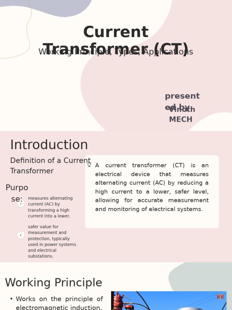 Current Transformer: Types & Applications | PDF | Transformer ...