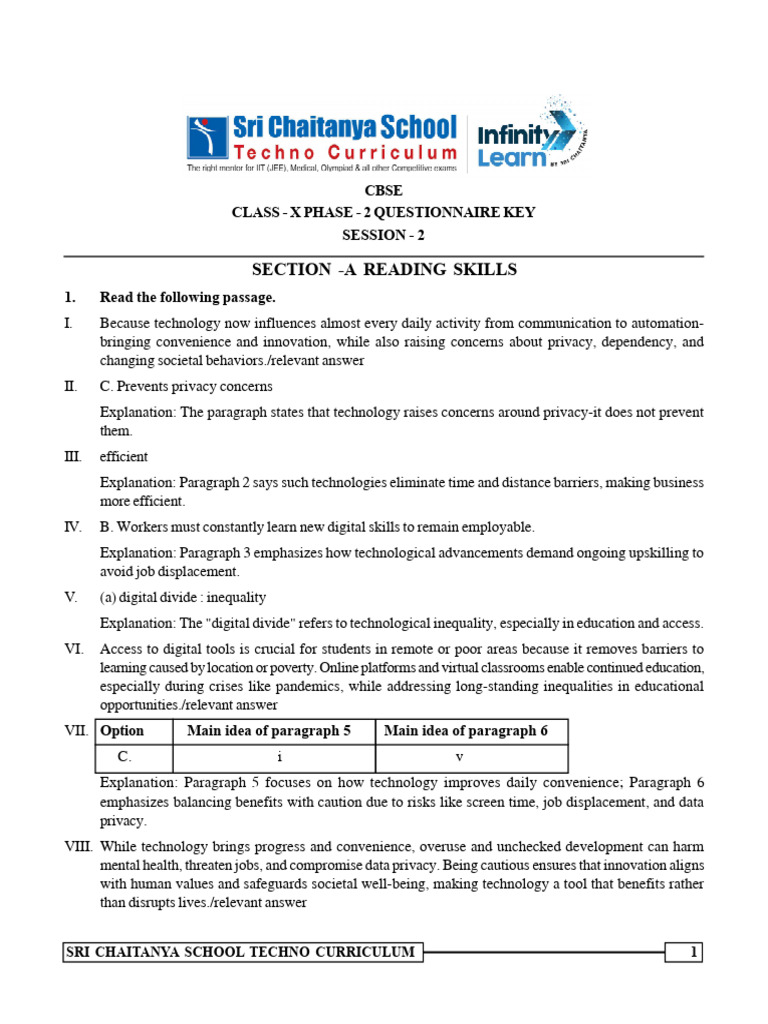 Class X English Tech Curriculum Guide | PDF | Privacy | Economic Inequality