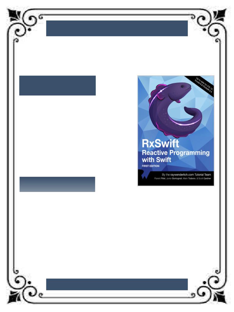 RxSwift Reactive Programming with Swift 1st Edition Florent Pillet download full chapters | PDF ...