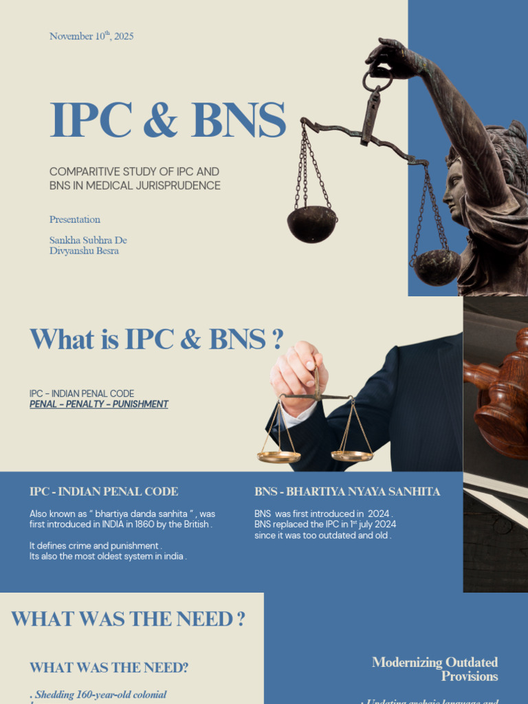 IPC vs BNS: Medical Jurisprudence Analysis | PDF | Crimes | Crime ...