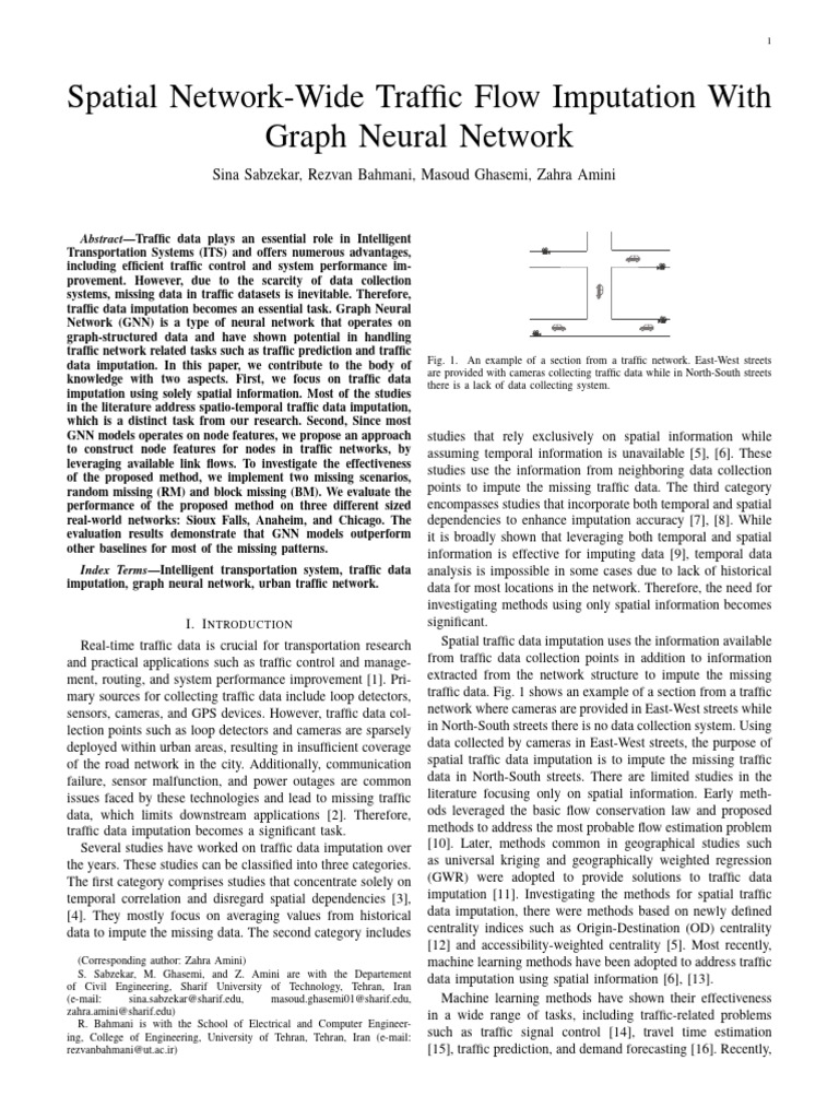Spatial Network-Wide Traffic Flow Imputation With | PDF | Applied Mathematics