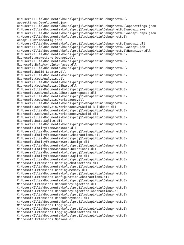 Webapi Csproj FileListAbsolute | PDF | Library (Computing) | Computer ...