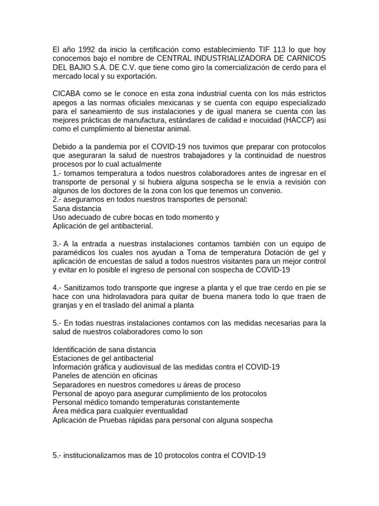 CICABA | PDF