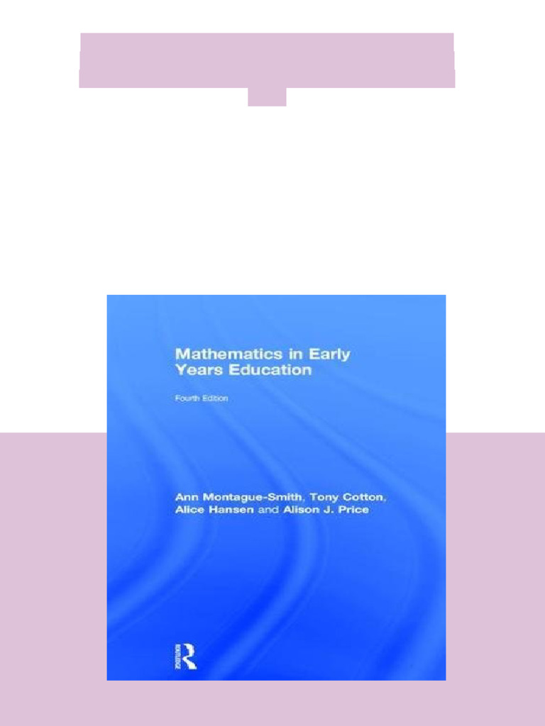 (Ebook) Mathematics in Early Years Education by Ann Montague-Smith ...