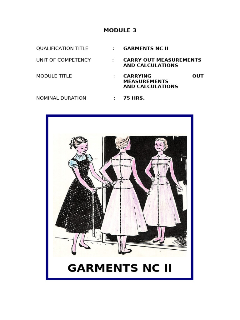 Y2 - Module 3 - Carry Out Measurements and Calculations | PDF ...