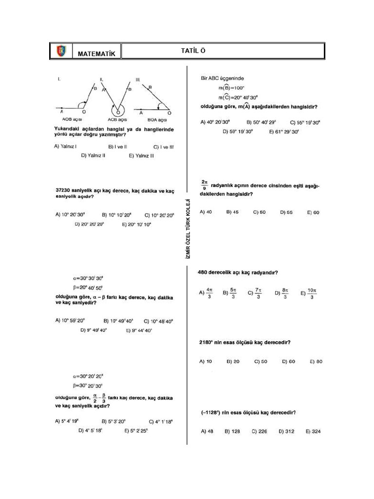 11 MATEMATIK TEST1 | PDF