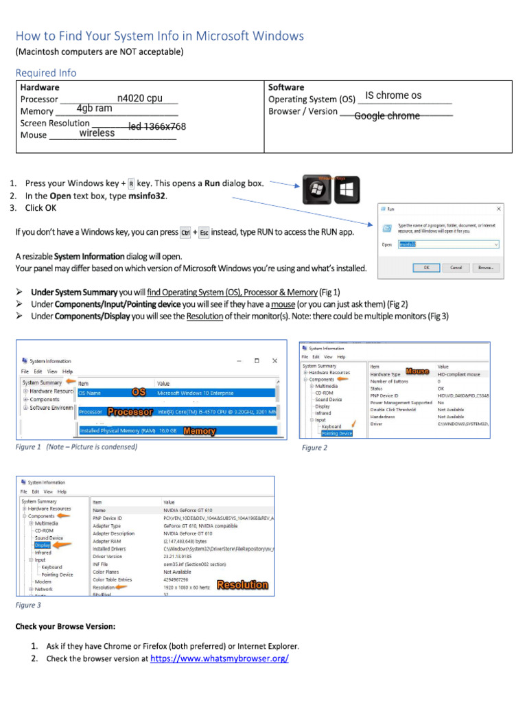 How To Find Your System Info V2 | PDF