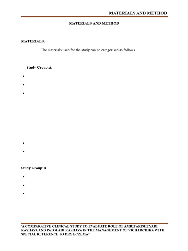 15.materials and Method | PDF | Clinical Trial | Pain
