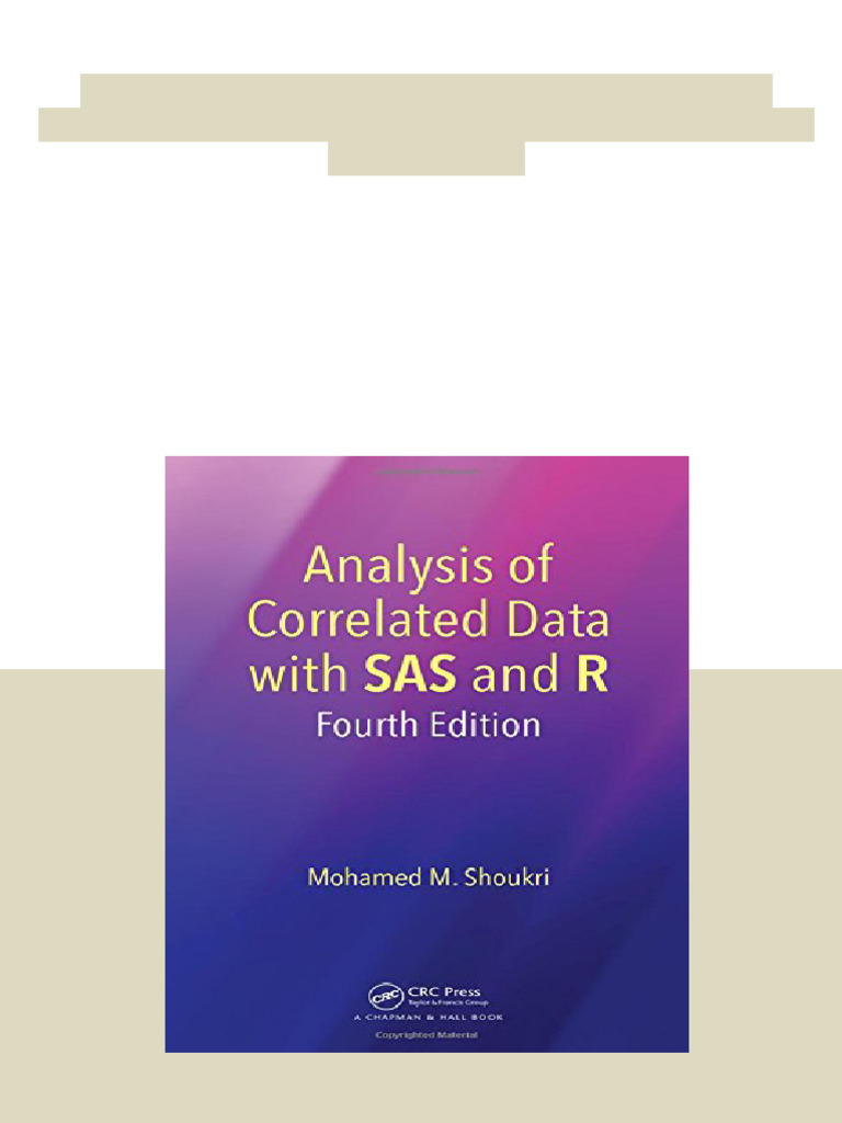 (Ebook) Analysis of Correlated Data with SAS and R by Mohamed M ...