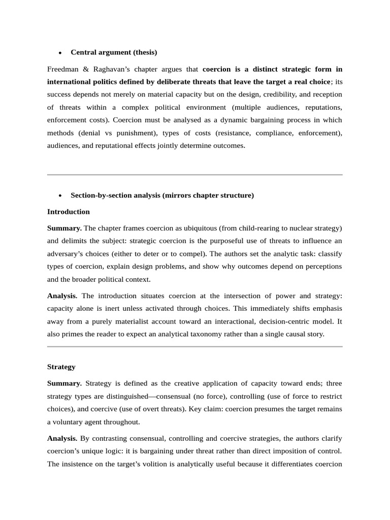 3.2 Coercion | PDF | Deterrence Theory | Crime & Violence