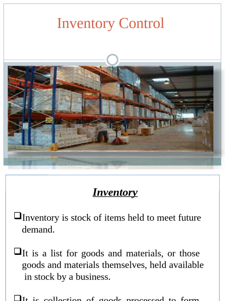 Chapter - 3 PPC Inventory | PDF | Business Economics | Production And Manufacturing