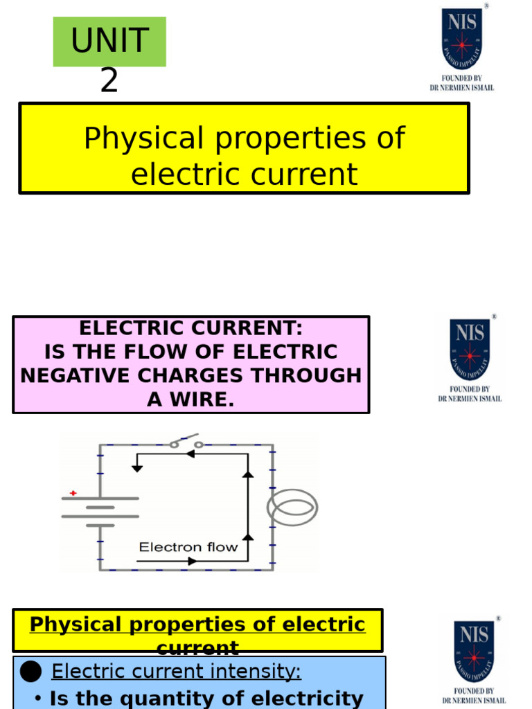 Understanding Electric Current Properties | PDF