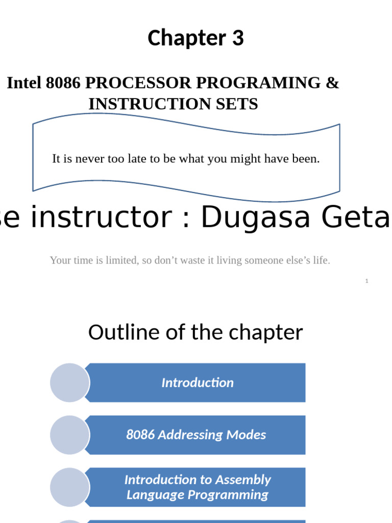 UComputer & Interfacing Chapter Three_1 (2) | PDF | Assembly Language | Binary Coded Decimal