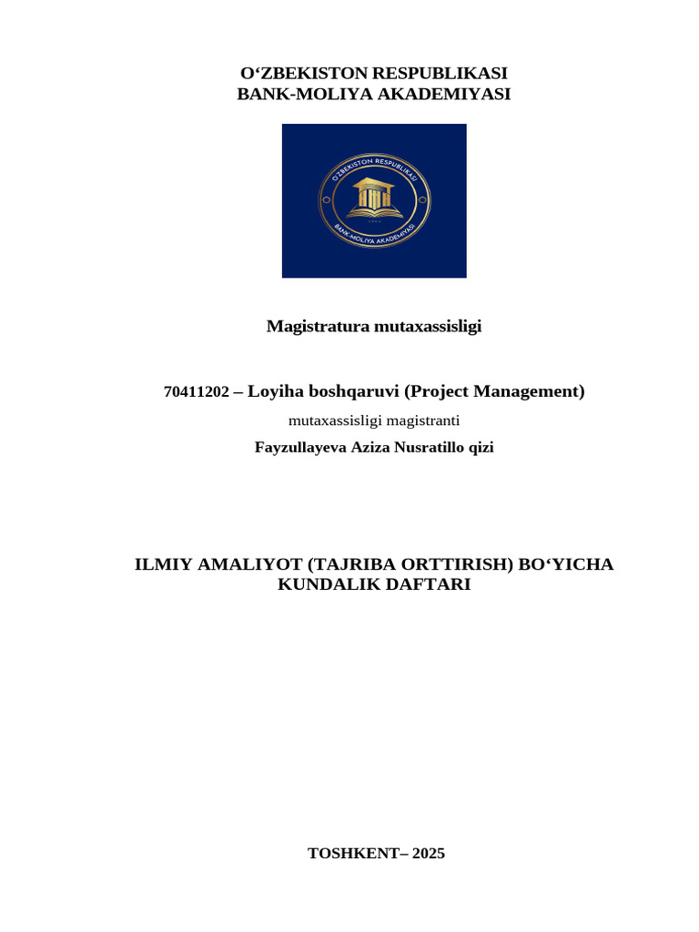 Kundalik F.A.N | PDF