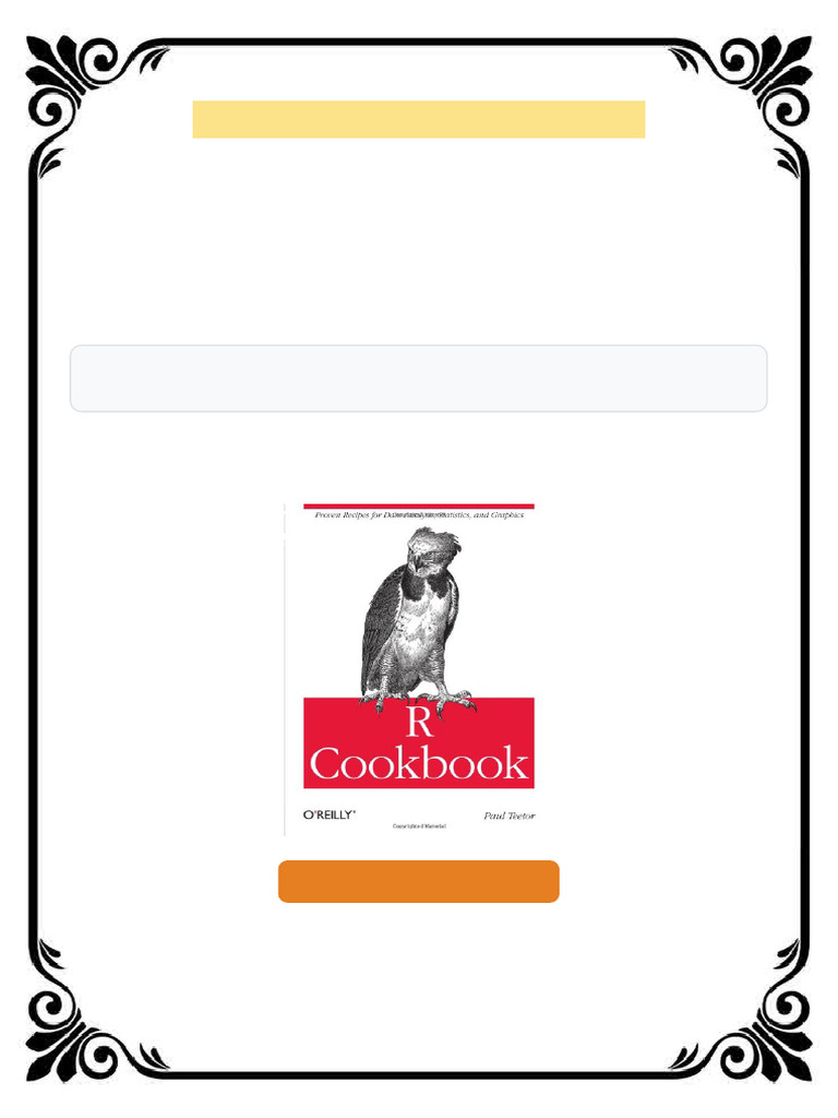 R cookbook 1st Edition Teetor Fast Download | PDF | Mathematics | Methodology