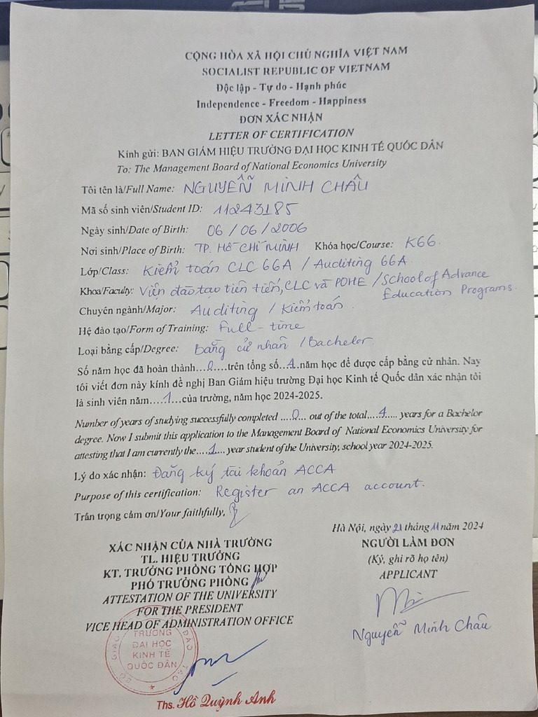 Letter of Certification | PDF