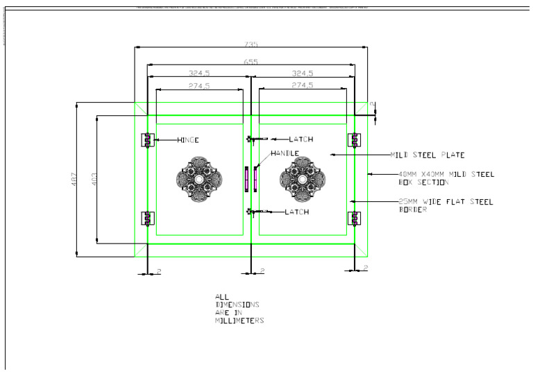 Sink Door Drawing Layout2 A1 1 | PDF