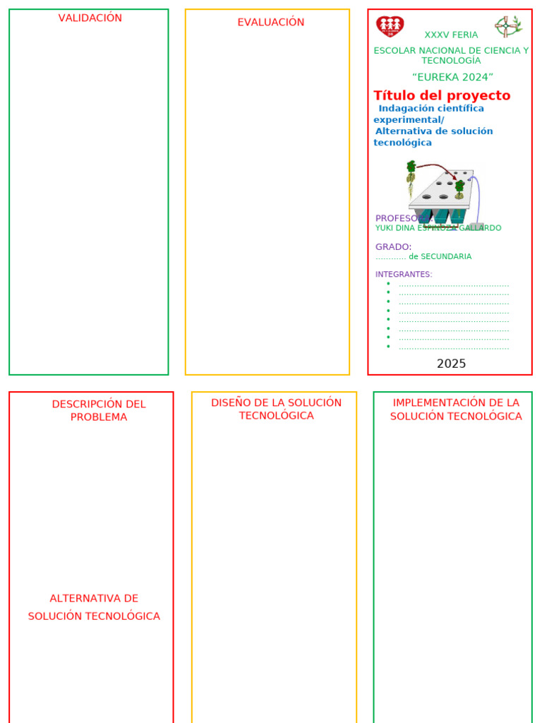 Formato Tríptico Eureka 2025 | PDF