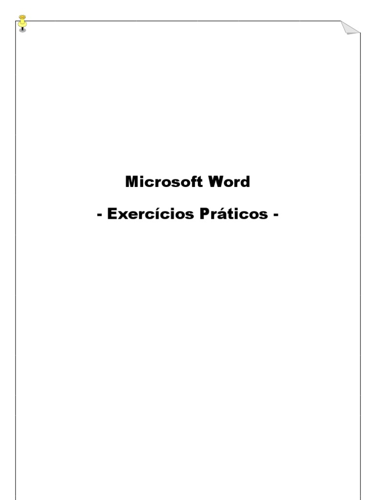 Exercícios Word 1 Pdf Cor Microsoft