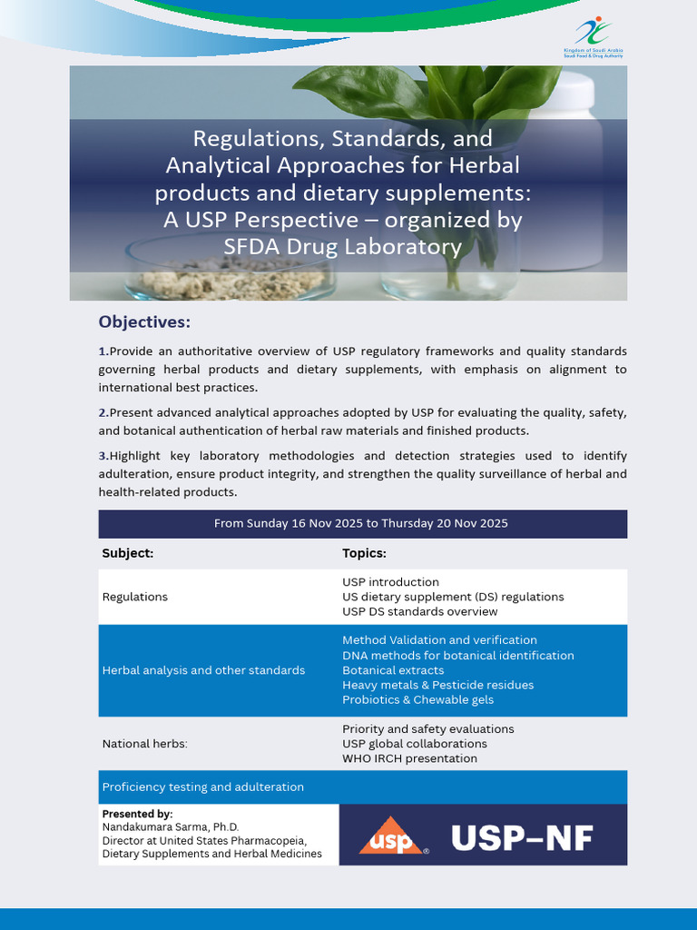 USP Standards for Herbal Supplements | PDF