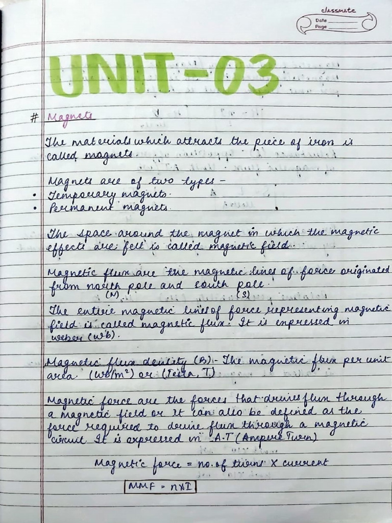 Electrical Unit 3 | PDF