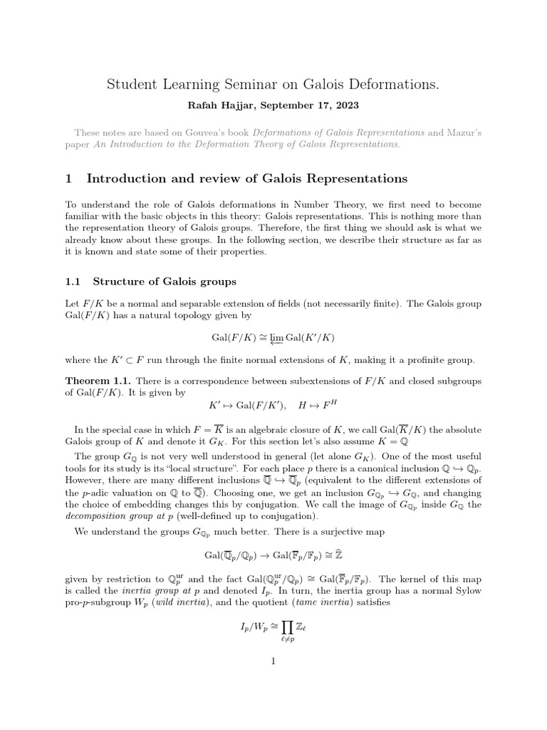Intro Galois Def | PDF | Ring (Mathematics) | Field (Mathematics)
