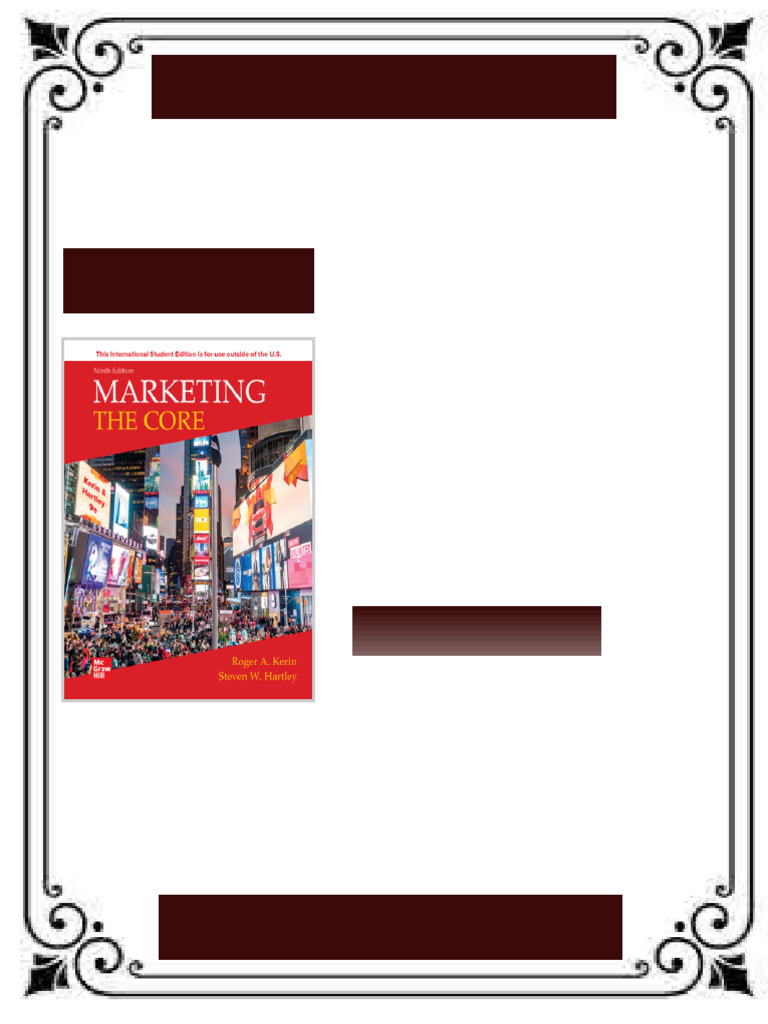 Marketing: The Core 9TH Edition (International Edition) Roger A. Kerin ...