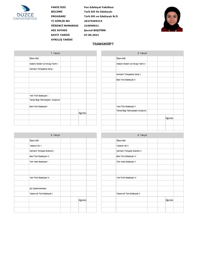 Transcript Report | PDF