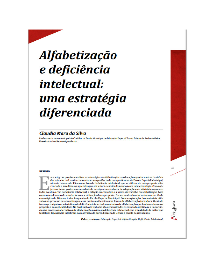 Artigo Revista Chão Da Escola | PDF