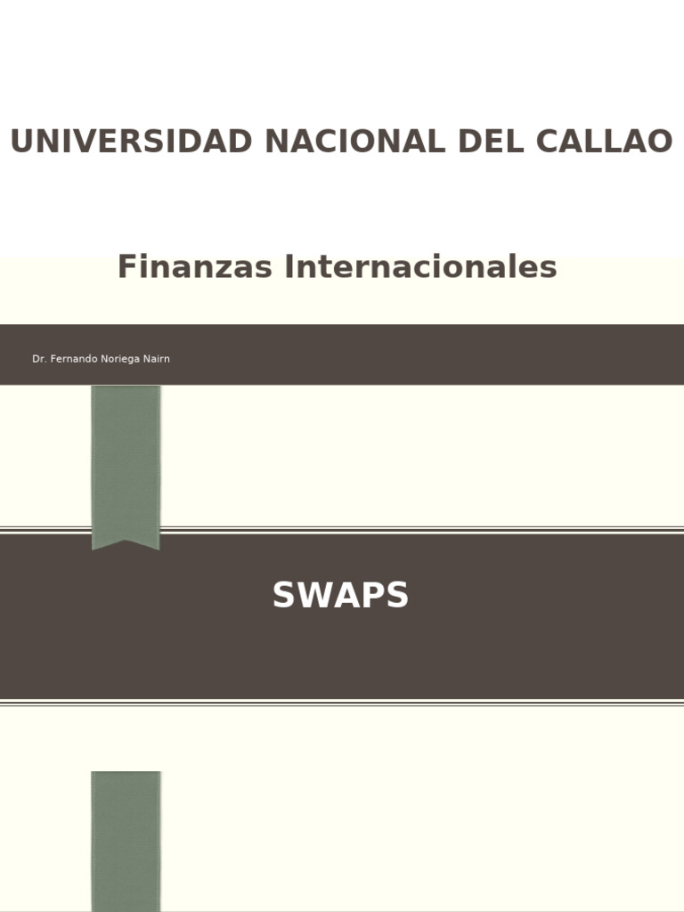 Taller sobre Swaps Financieros y Riesgos | PDF